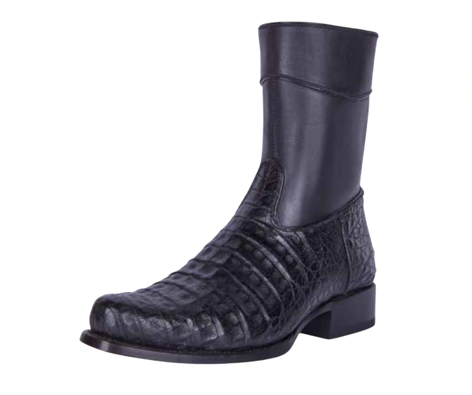 Diamond Belly Leather Western Boots – Premium Mid-Calf Fit ...